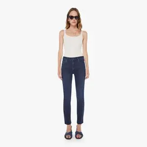 MOTHER The Mid Rise Dazzler Ankle Straight Leg Jeans - Blue