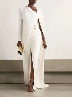Zuhair Murad Asymmetric Cape-effect Gown
