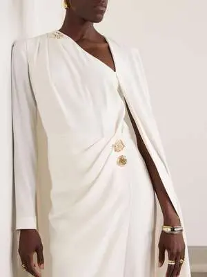 Zuhair Murad Asymmetric Cape-effect Gown