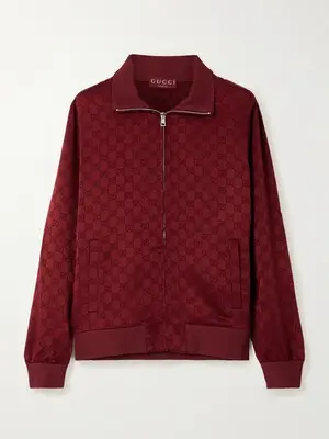Gucci Satin-jacquard Track Jacket