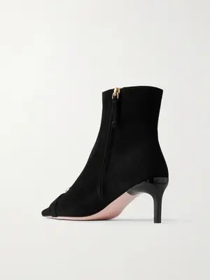 ROGER VIVIER Viv' Canard 55 Suede Ankle Boots
