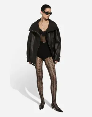 Dolce & Gabbana Oversize Vegetable-tanned Lambskin Biker Jacket