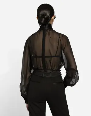 Dolce & Gabbana Chiffon Pussy-bow Blouse