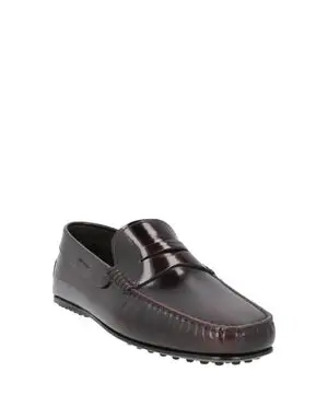 TOD'S Leather Loafers - Red