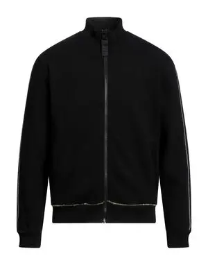BIKKEMBERGS Cotton Elastane Fleece Sweatshirt With Stand Collar And Zipper Fastening