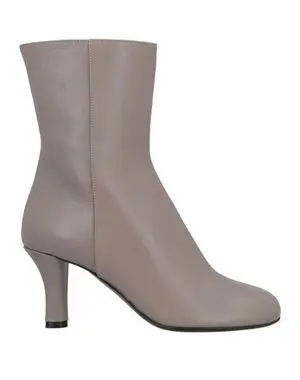 Emporio Armani Leather Ankle Boots - Grey