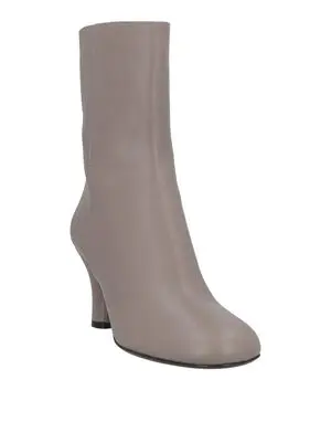 Emporio Armani Leather Ankle Boots - Grey