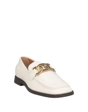 TOD'S Loafers In Calfskin With Metal Detail - White