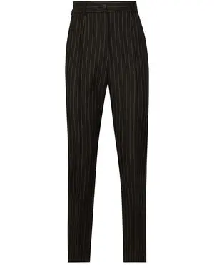 Dolce & Gabbana Tailored Pinstripe Wool Pants - Multicolor