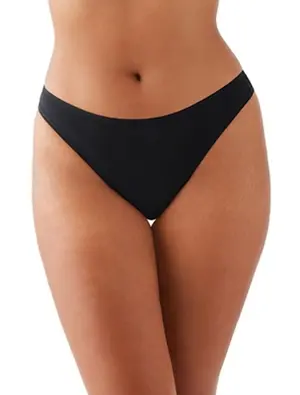 Wacoal Understated Cotton Thong - Black