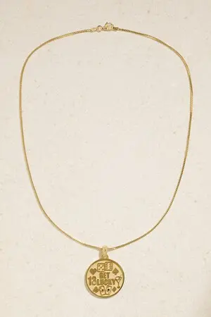 Established Get Lucky 18-karat Multi-stone Pendant Necklace