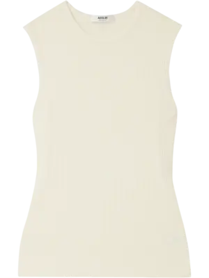 AGOLDE Binx Ribbed Tank - Ecru