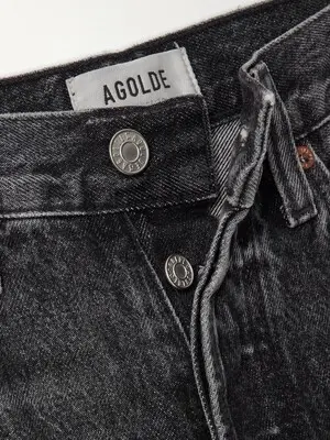 AGOLDE Kelly Mid-rise Straight-leg Jeans - Black