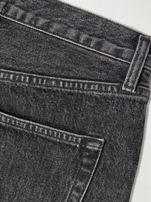 AGOLDE Kelly Mid-rise Straight-leg Jeans - Black