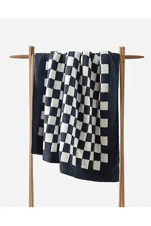 Free People Sunday Citizen Checkerboard Throw - Midnight