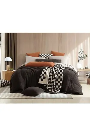 Free People Sunday Citizen Checkerboard Throw Mocha