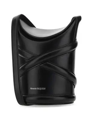 Alexander McQueen The Curve Bucket Bag - Black
