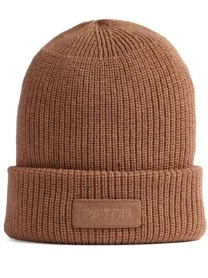 Patou Logo-embroidered Beanie - Brown