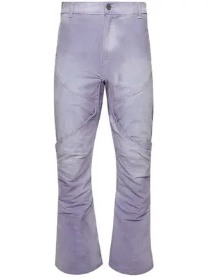 RRR123 Canvas Straight-leg Trousers