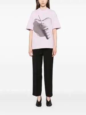 JIL SANDER Straight-leg High-waist Trousers - Black