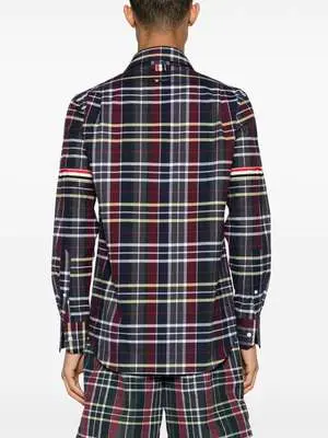 Thom Browne Tartan-check Flannel Shirt