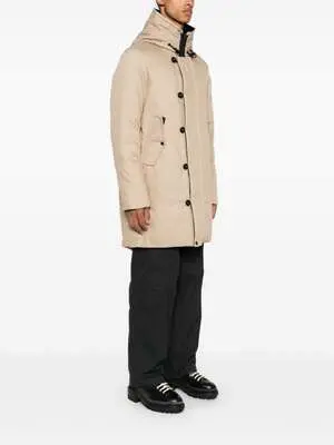 Peuterey Logo-patch Parka Coat - Neutrals