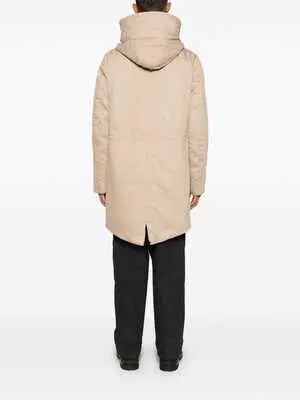 Peuterey Logo-patch Parka Coat - Neutrals