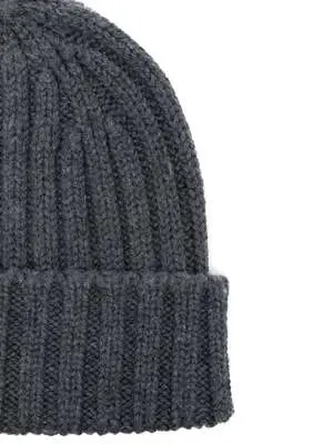 Aspesi Ribbed-knit Beanie - Grey