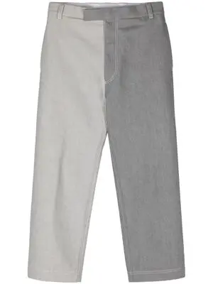 Thom Browne Two-tone Straight-leg Jeans