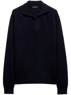 Prada Cashmere Polo Sweater