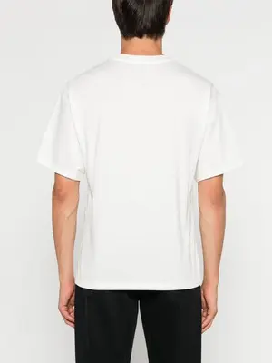 Saint Laurent Logo-patch T-shirt - White