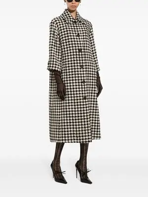 Dolce & Gabbana Houndstooth Trench Coat