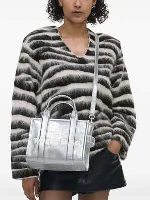 Marc Jacobs Small Metallic Tote Bag - Silver