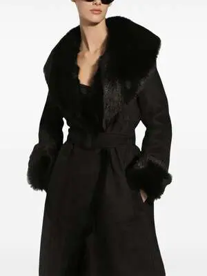 Dolce & Gabbana Belted Coat - N0000 Black