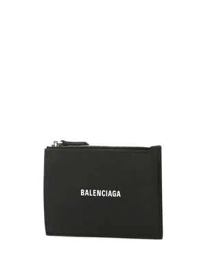 Balenciaga Leather Card Holder - Black