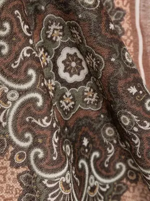 Tagliatore Medallion-print Pocket Scarf