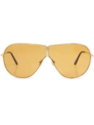 TOM FORD Keating Aviator Sunglasses - Gold