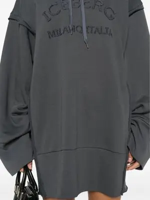 Iceberg Logo-embroidered Mini Dress