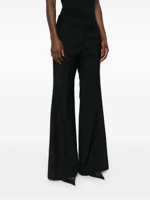 Givenchy Flared Wool-mohair Trousers