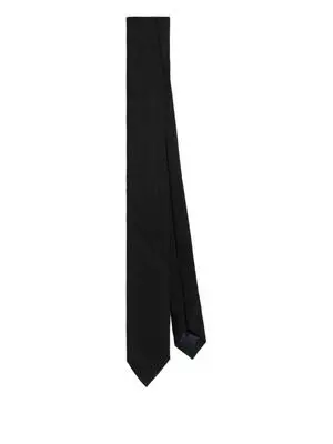 Ami Silk Grenadine Tie - Black
