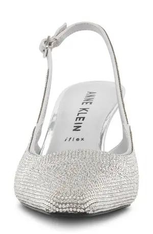 Anne Klein Rosel Slingback Pump - Silver Crystal