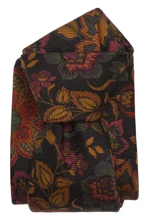 ELIZABETTA Calvino Extra Long Printed Neck Tie