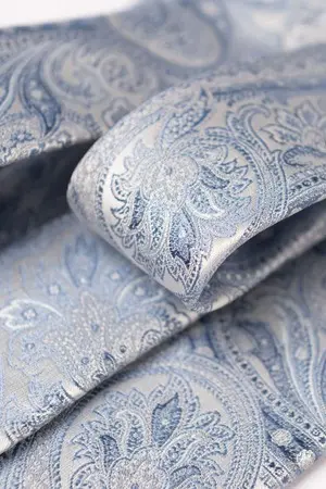 ELIZABETTA Montecarlo Silk Jacquard Neck Tie - Blue