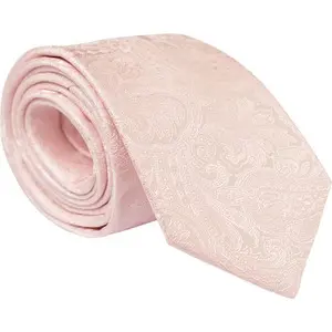 ELIZABETTA Elizabetta Montecarlo Silk Jacquard Neck Tie Pink