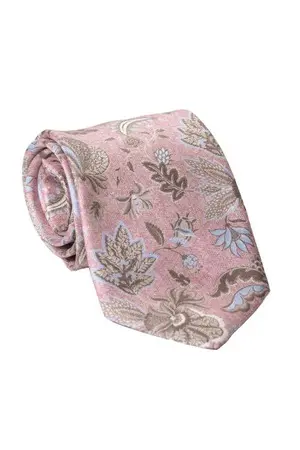 ELIZABETTA Medici Printed Neck Tie - Pink