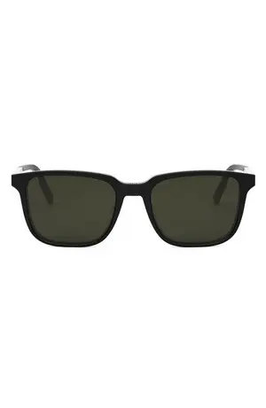 Dior Tag Su 56mm Square Sunglasses - Black/other/green