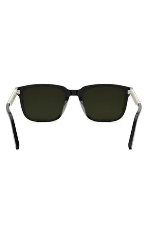 Dior Tag Su 56mm Square Sunglasses - Black/other/green