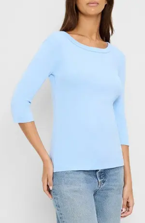 Michael Stars Basic Band Crewneck T-shirt - Sky