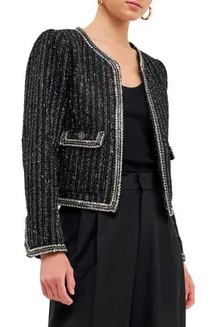 Endless Rose Sequin Tweed Jacket