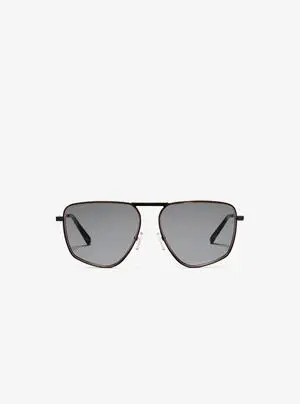 Michael Kors Silverton Aviator Sunglasses - Black